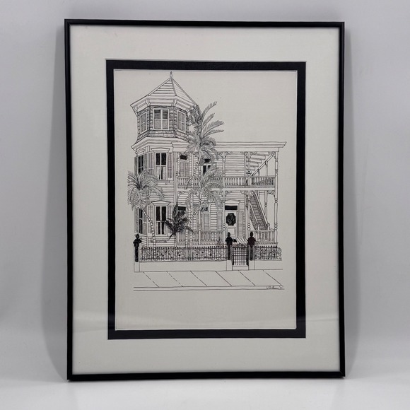 Art | The Artist House Key West Original Pen Ink Drawing Signed 201 ...